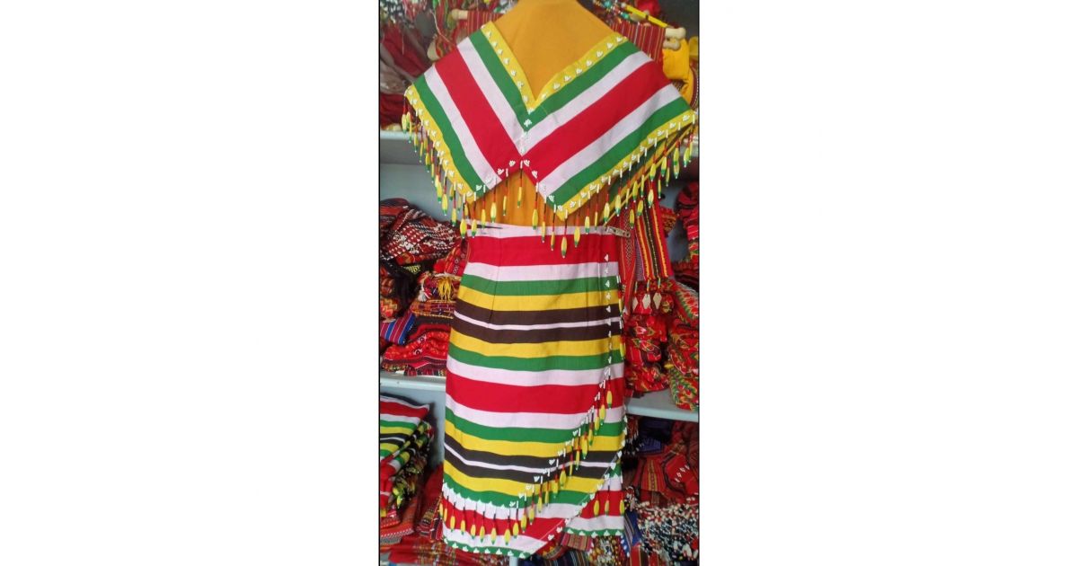 Wrap Around Set | Rainbow Color Design with Beadings | pamilya.com.ph